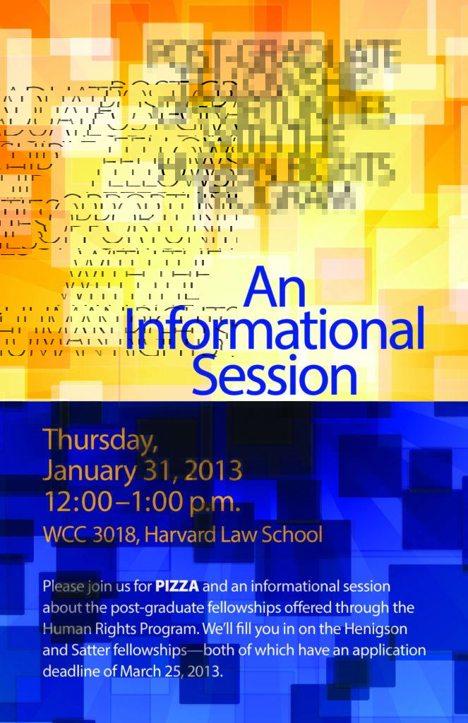 Today, Jan. 31: Post-Graduate Fellowship Informational Session! With ...