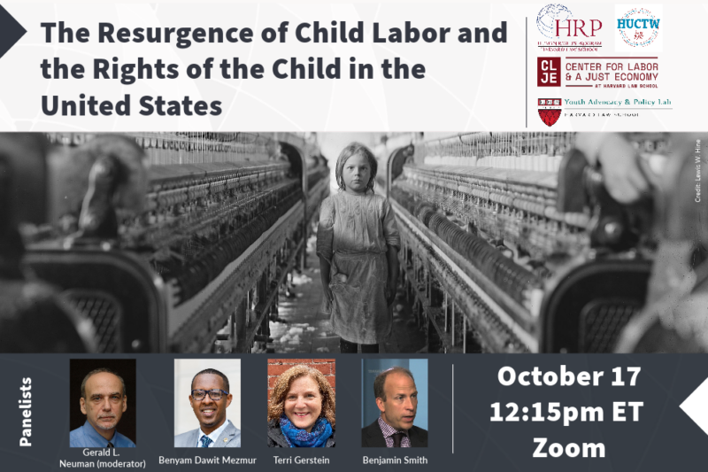 The Resurgence of Child Labor and the Rights of the Child in the United ...